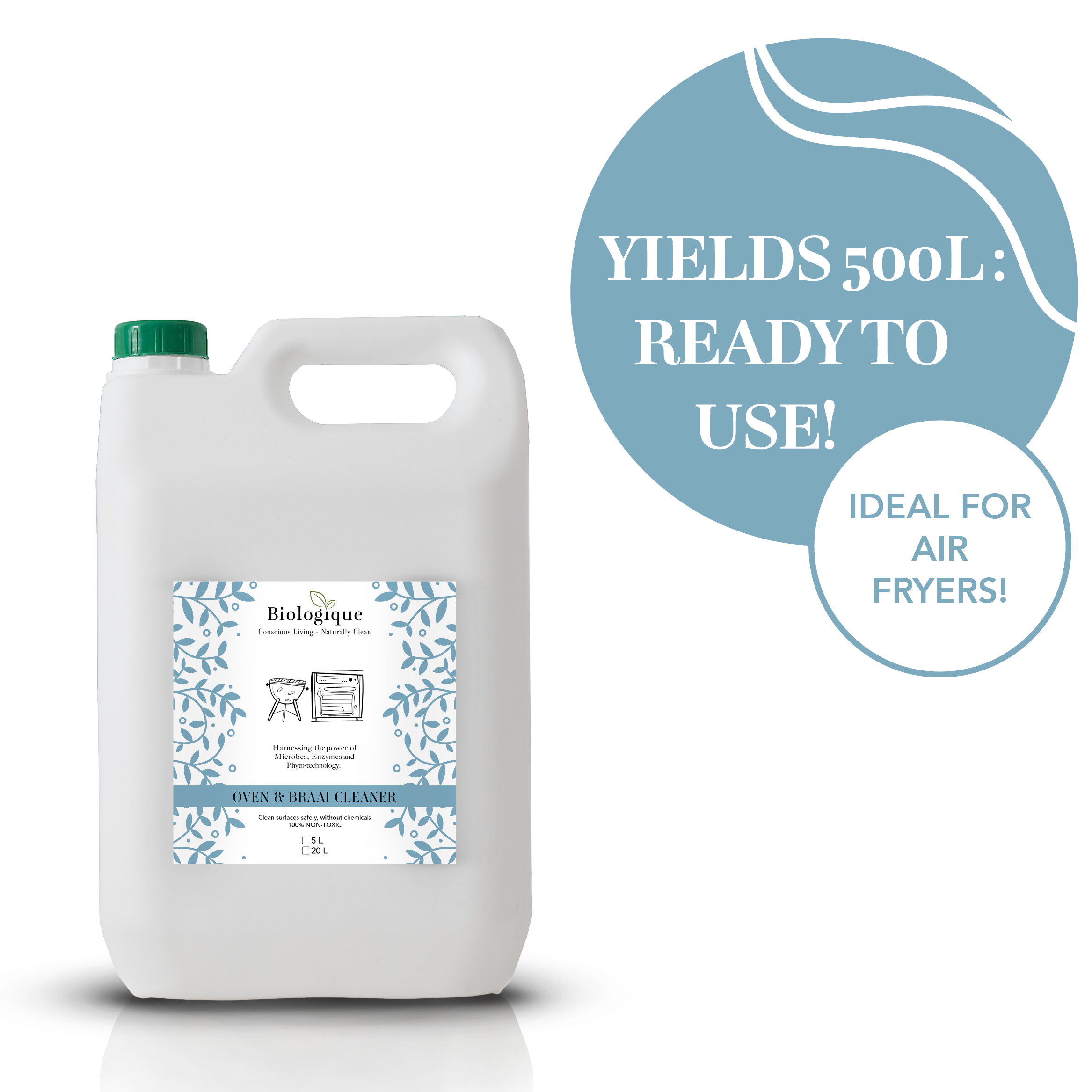 5L Oven, Braai, Pot and Air fryer Cleaner Concentrate (Yields 250L ...